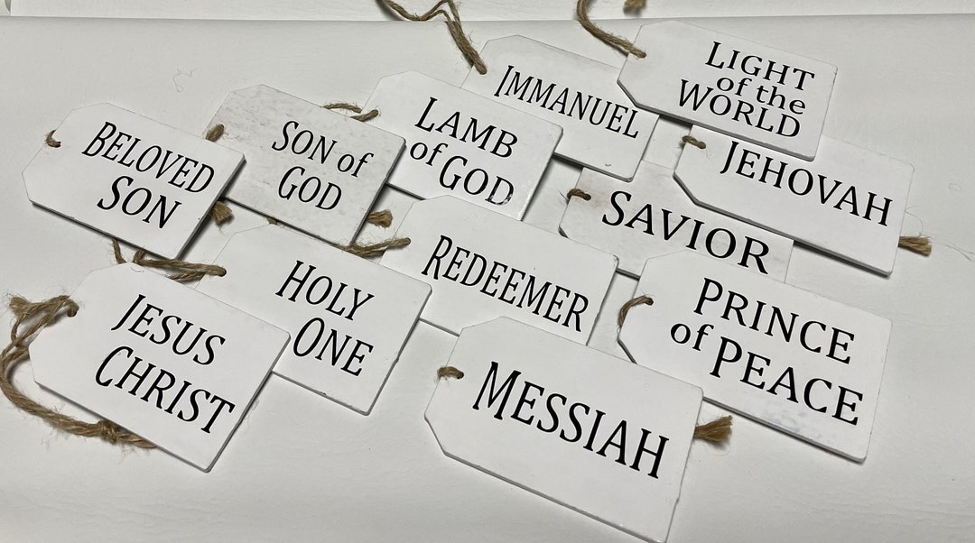 Names of Christ-simple Tag - Etsy