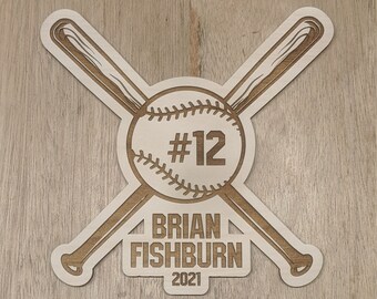 Baseball Bat Plaque - Etsy