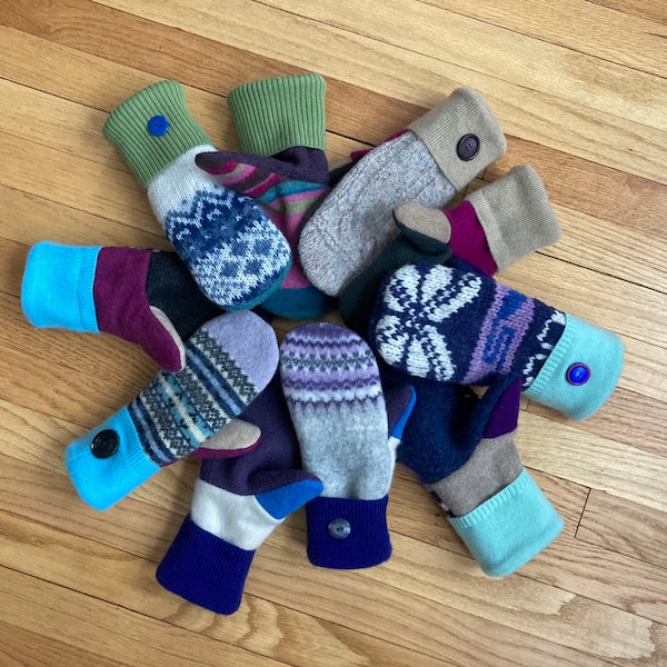 Wool Mittens - Etsy