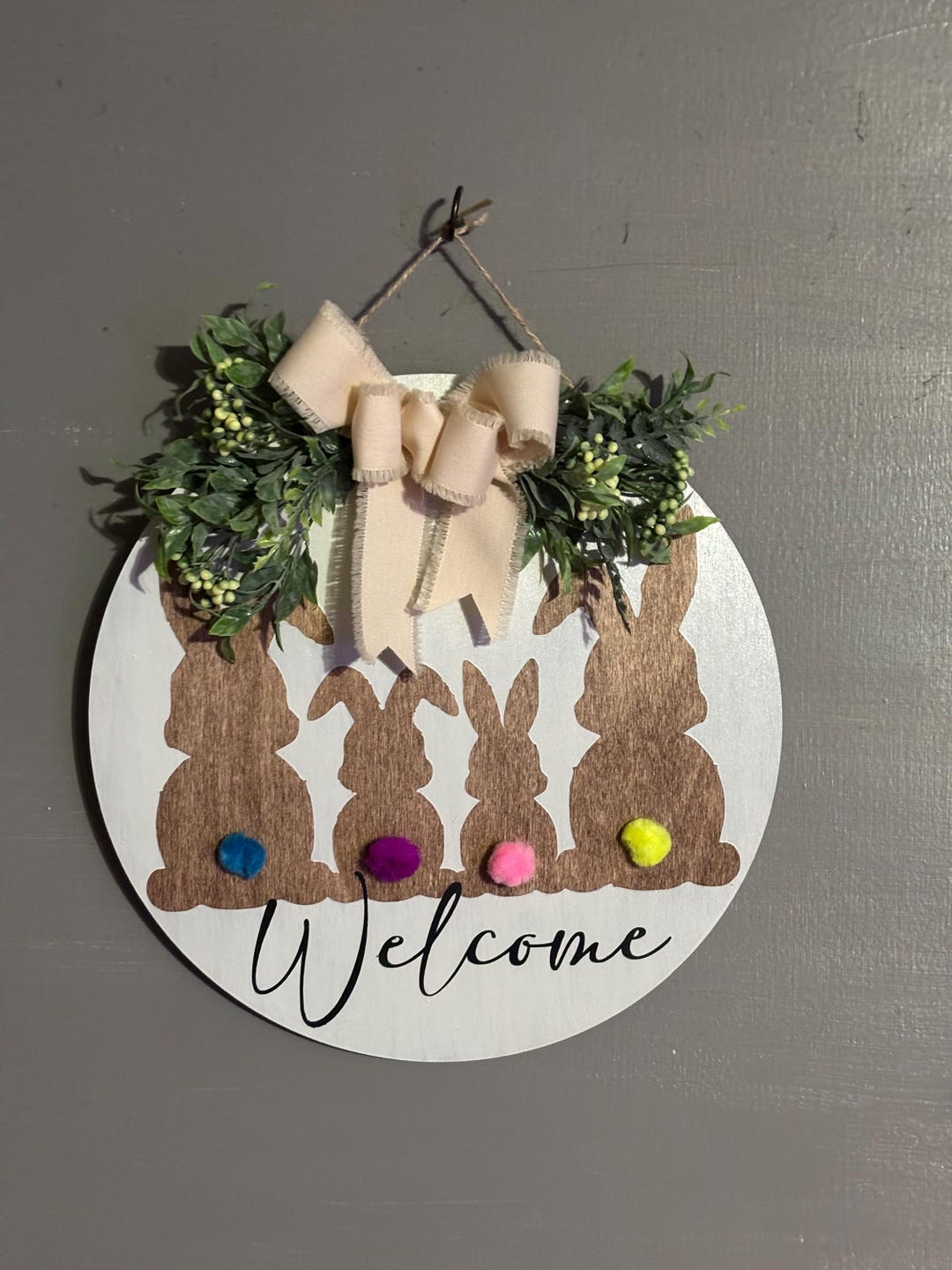 Spring Door Welcome Sign - Etsy