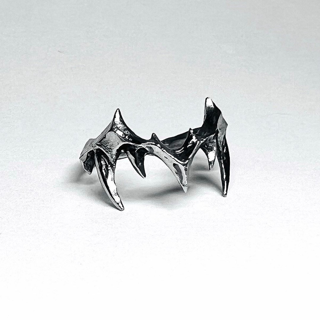 Vampire Fang Ring Stainless Steel Handmade - Etsy