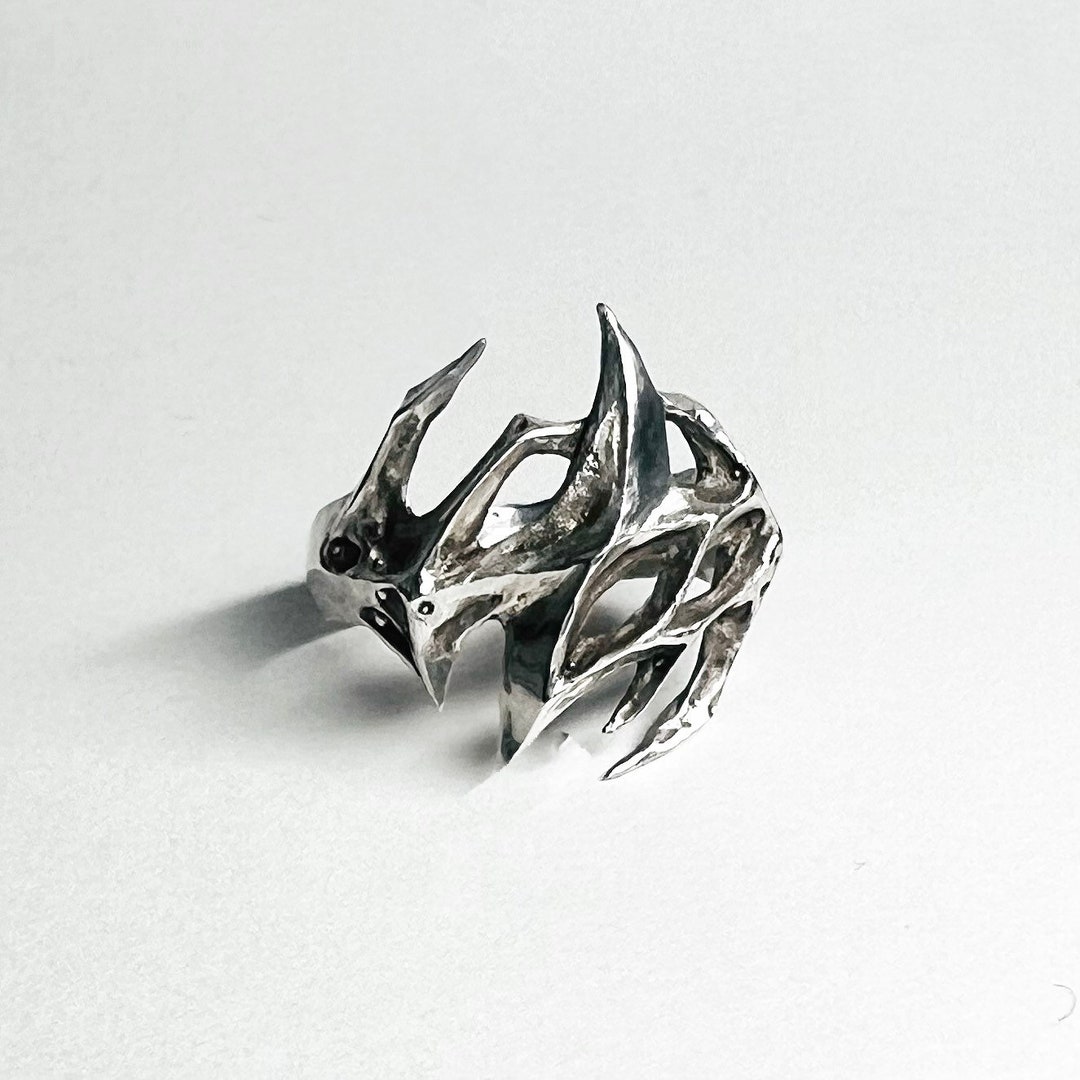 Flame Ring - 925 Sterling Silver - Handmade - Etsy