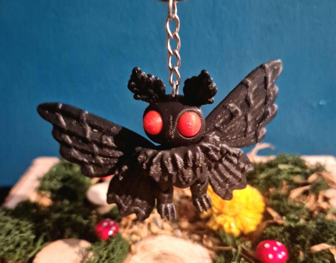 Mothman Chibi the Legend Cryptids Keychain Handmade - Etsy UK