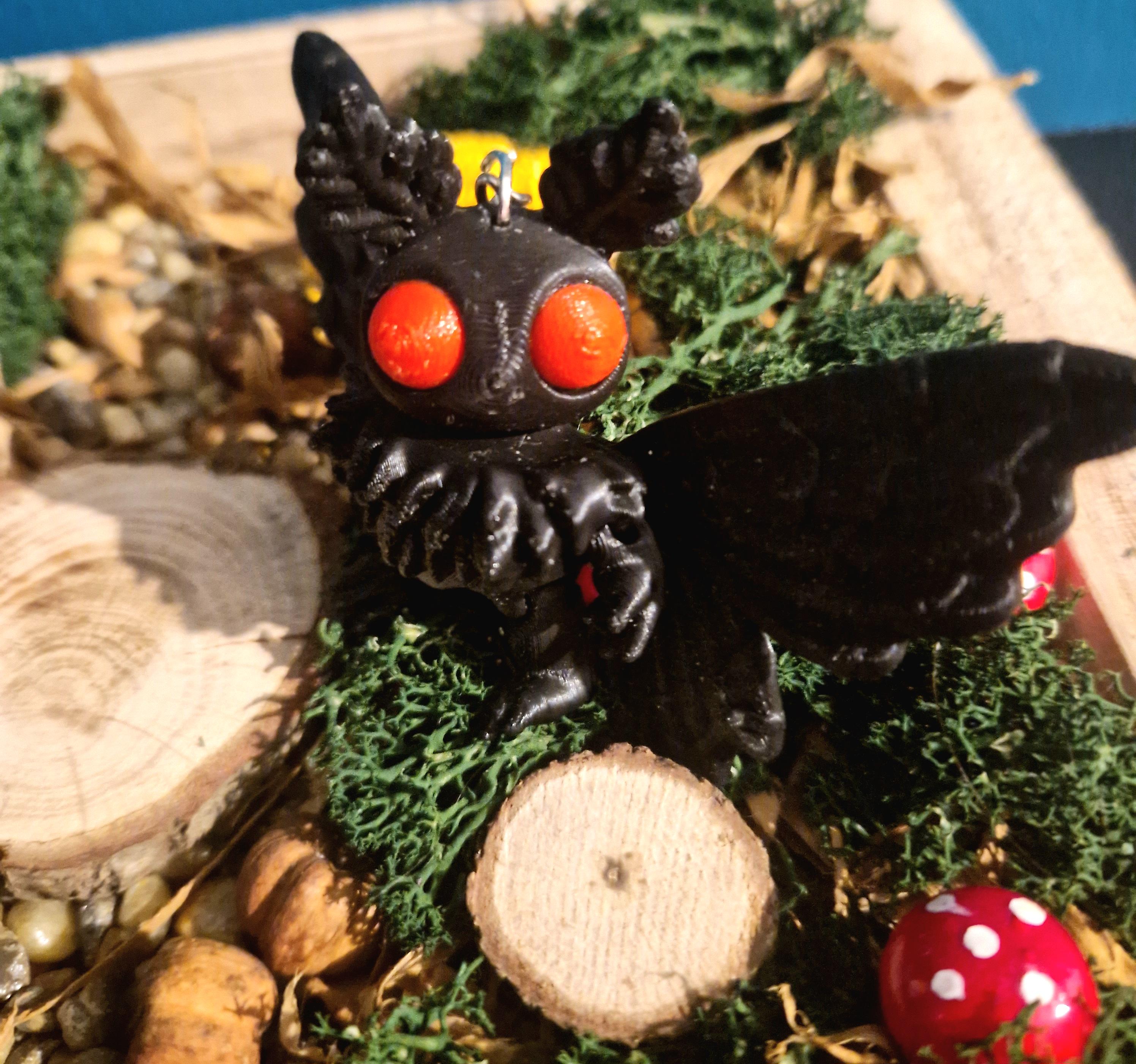 Mothman Chibi the Legend Cryptids Keychain Handmade - Etsy UK