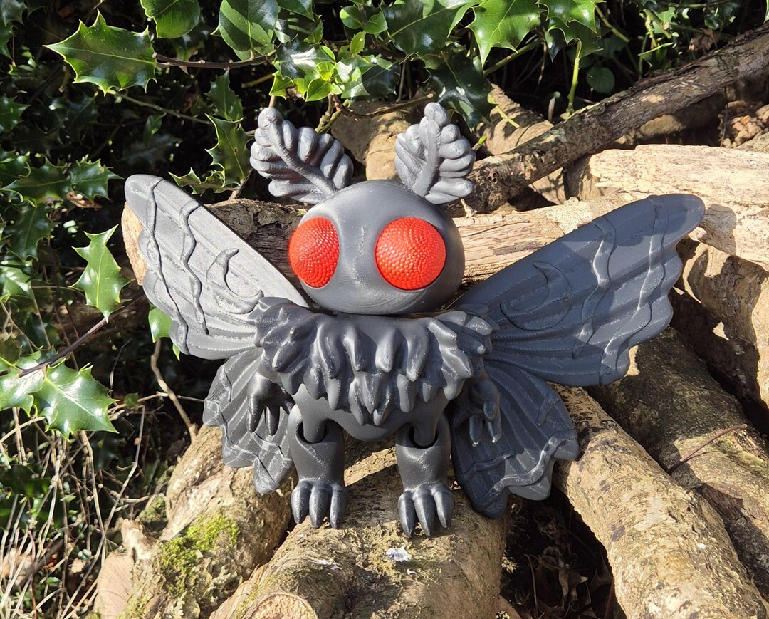 Large 22cm Tall Mothman Articulated Chibi the Legend Cryptids Handmade ...