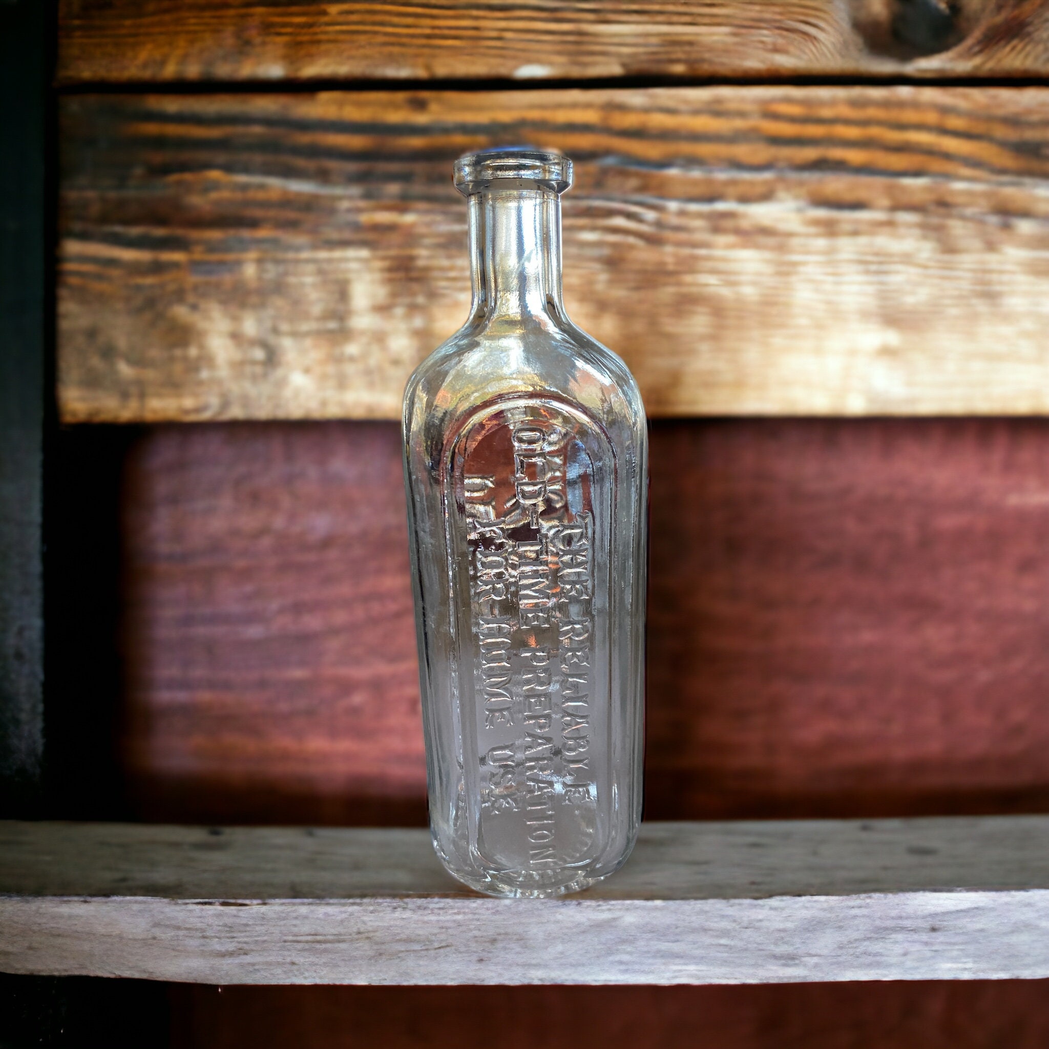 Antique Glass Bottle - Etsy