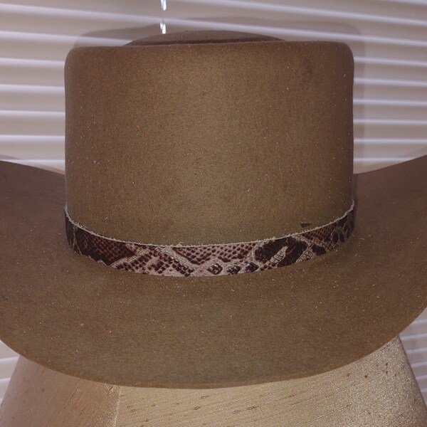 Snakeskin Hat Band - Etsy