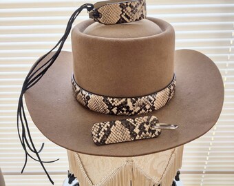Snake Skin Hat Band - Etsy