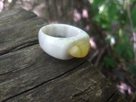Antler Ring Natural Whitetail Deer Antler Ring Bone Ring - Etsy