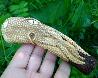 Deer Antler Carving Lion for Cane Handle - Etsy