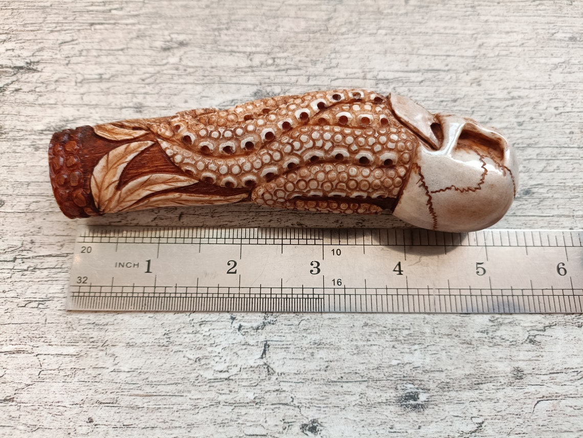 Scull Octopus the Handle for the Knife , Handle for Elk Horn - Etsy