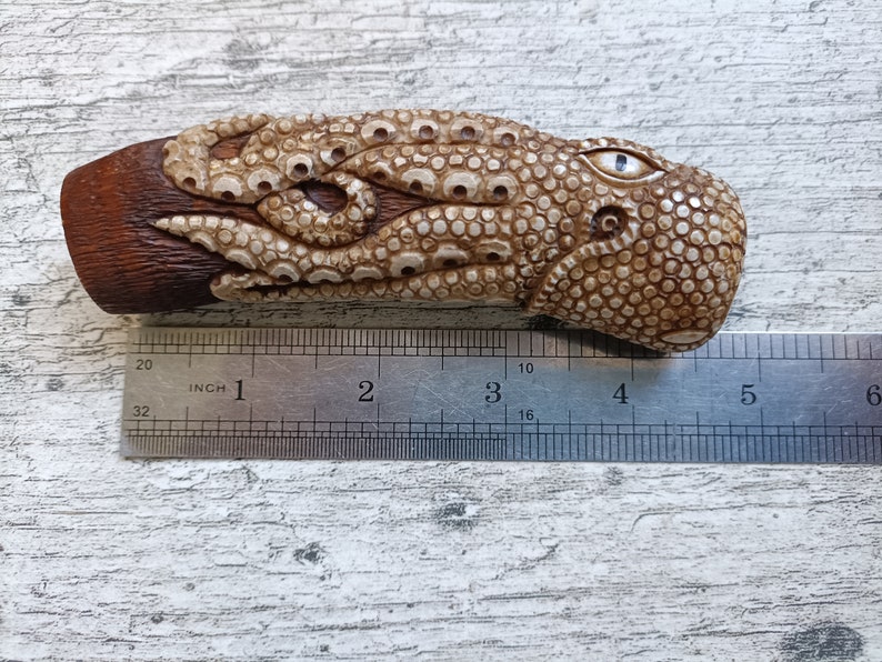 Octopus the Handle for the Knife Handle for Elk Horn - Etsy