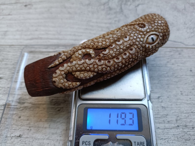 Octopus the Handle for the Knife Handle for Elk Horn - Etsy