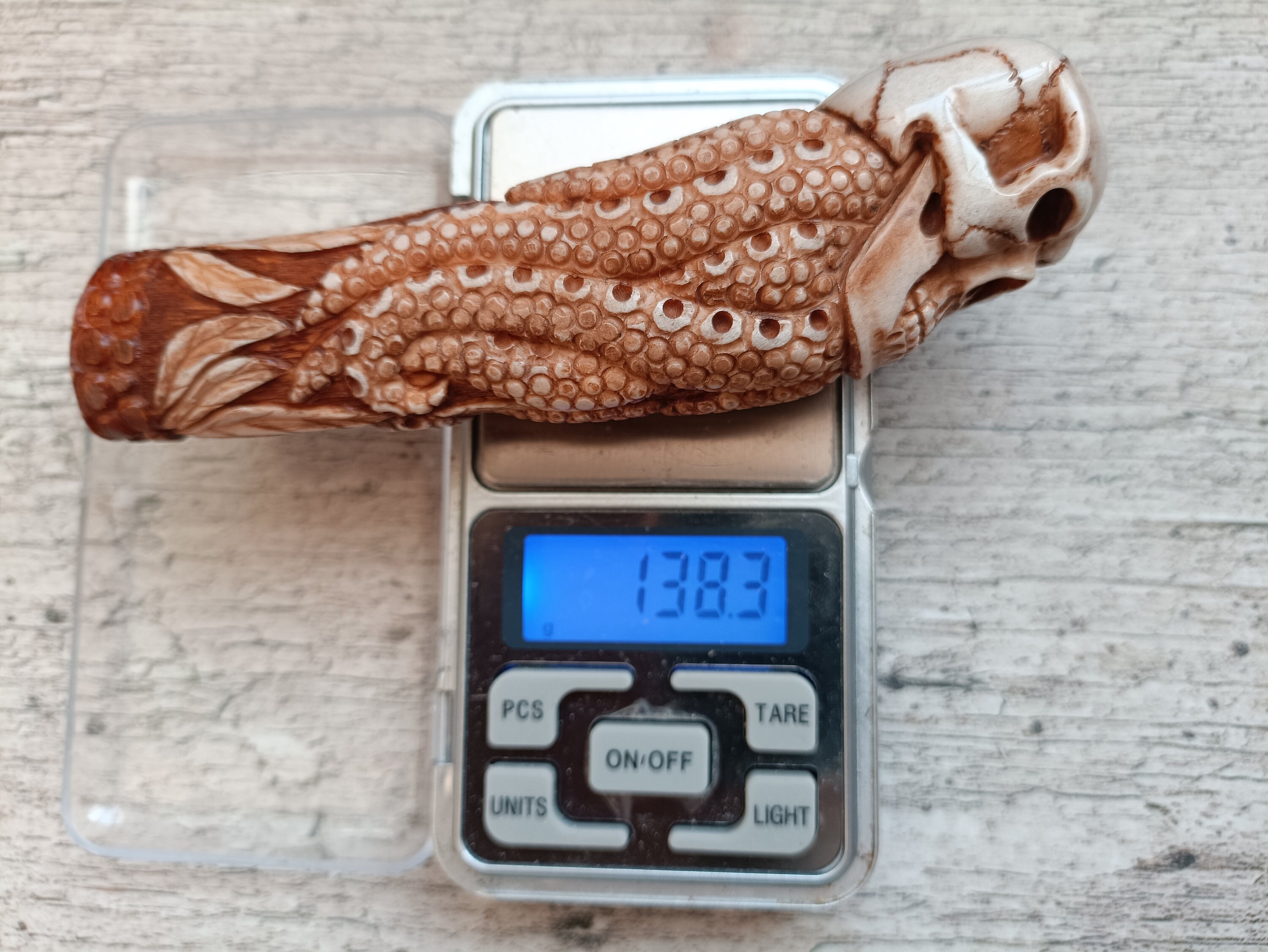 Scull Octopus the Handle for the Knife , Handle for Elk Horn - Etsy