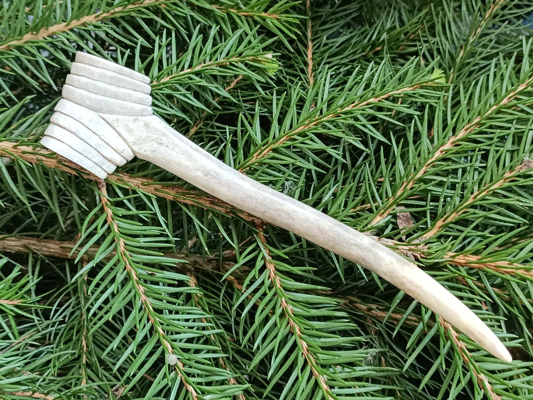 Hair Stick From a Horn of a Antlerr, Antler Hair Stick, Hairpin Antler ...
