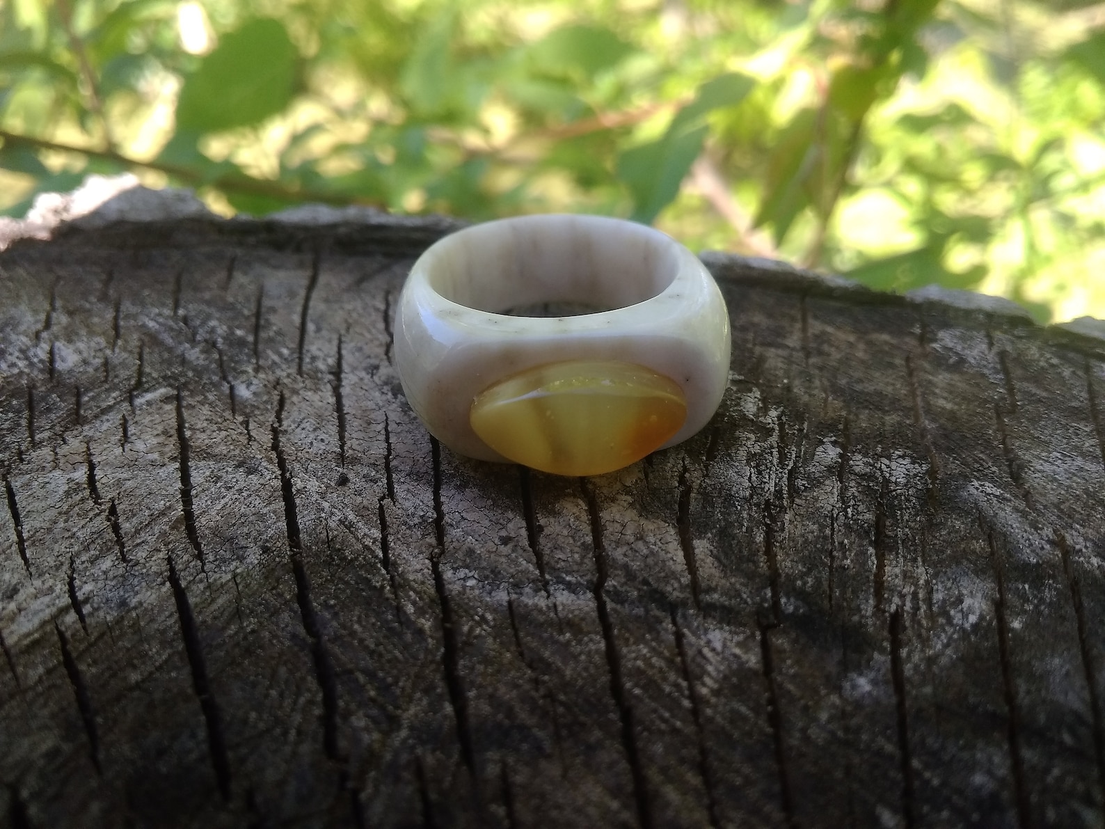 Antler Ring Natural Whitetail Deer Antler Ring Bone Ring - Etsy
