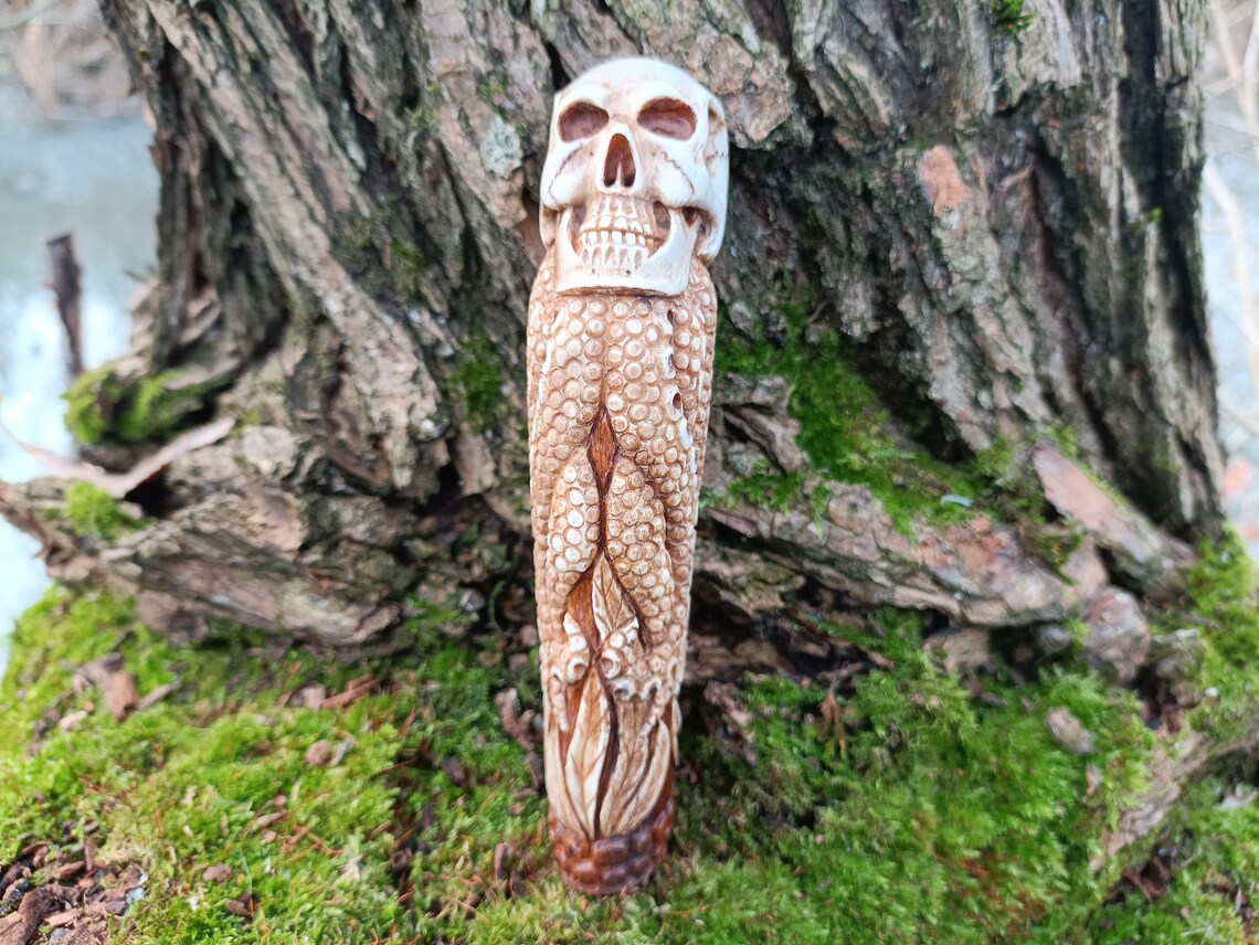 Scull Octopus the Handle for the Knife , Handle for Elk Horn - Etsy