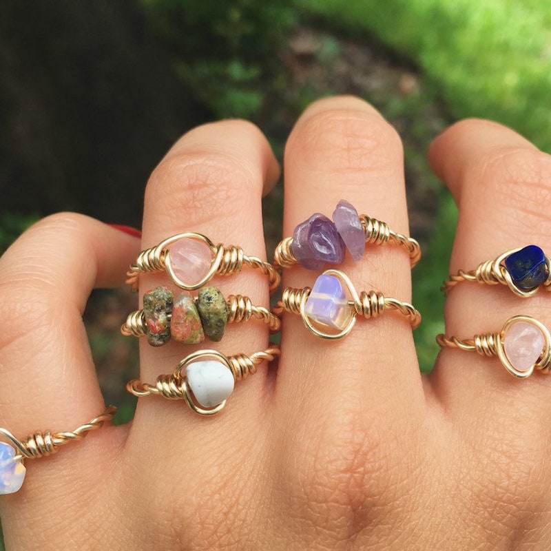 Crystal Rings - Etsy