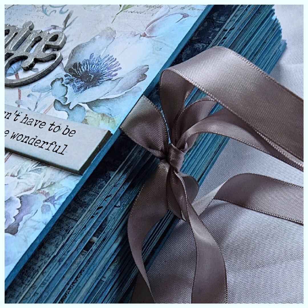 Icy Blue Winter Wonderland Junk Journal/ Scrapbook - Etsy