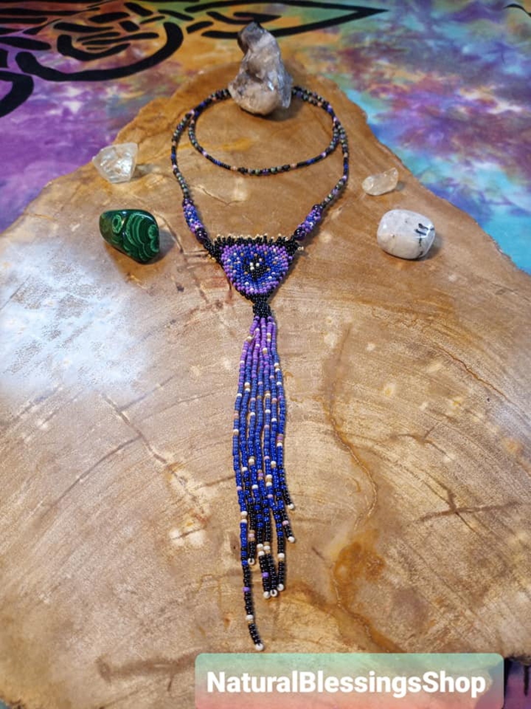 Hand Beaded Sacred Geometry Amulet Bag, Protective Empowering Medicine ...