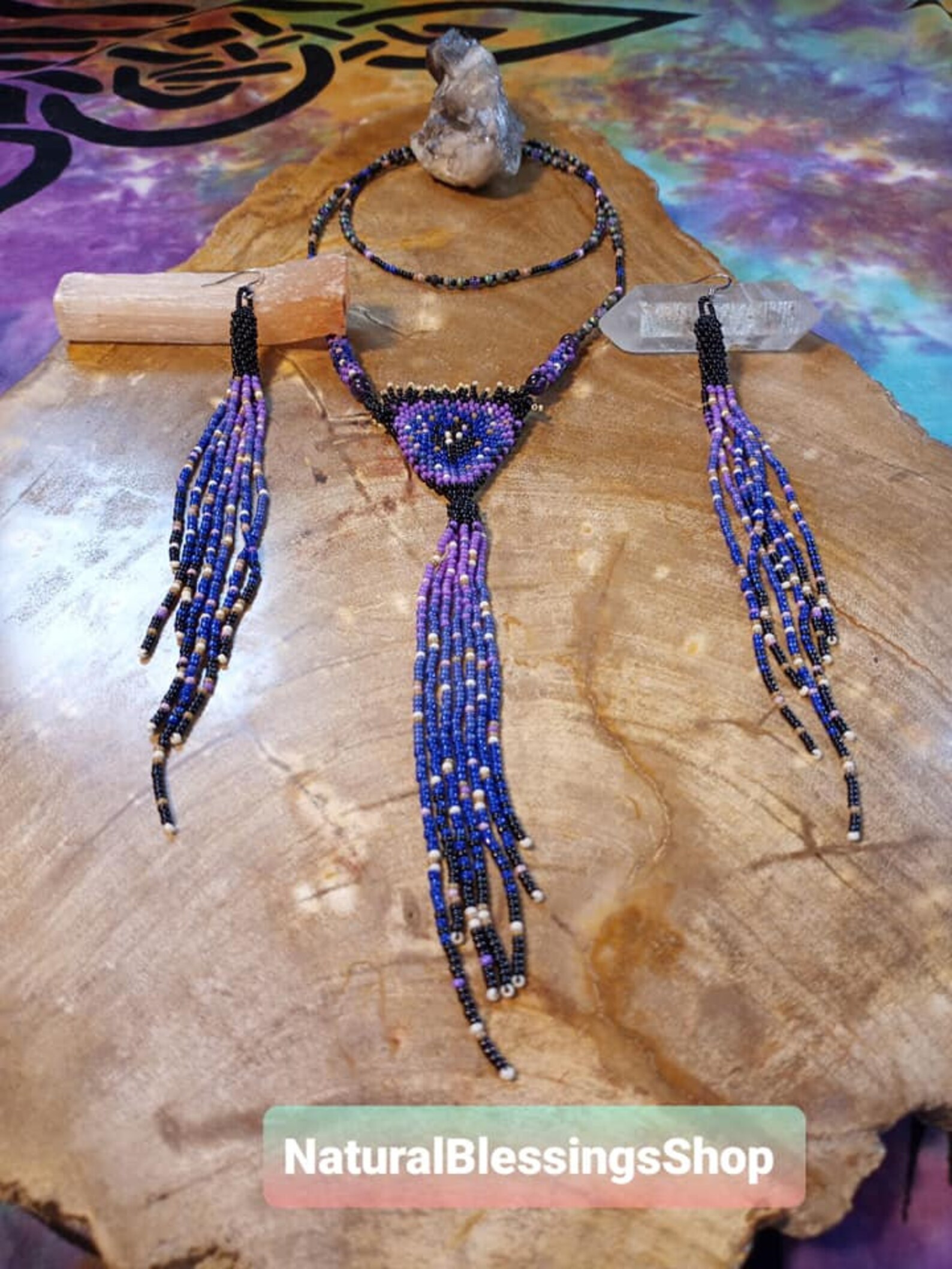 Hand Beaded Sacred Geometry Amulet Bag, Protective Empowering Medicine ...