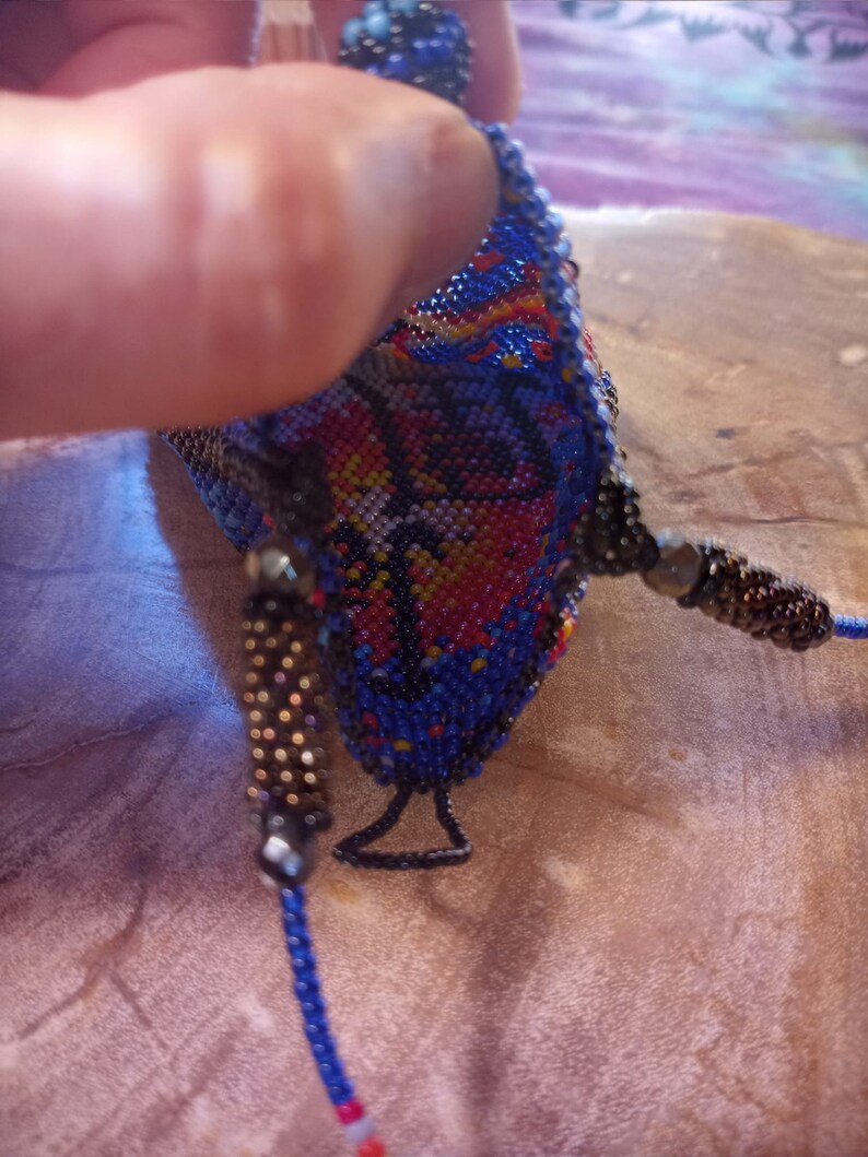 Hand Beaded Phoenix Amulet Bag, Phoenix Medicine Bag, Phoenix Amulet ...