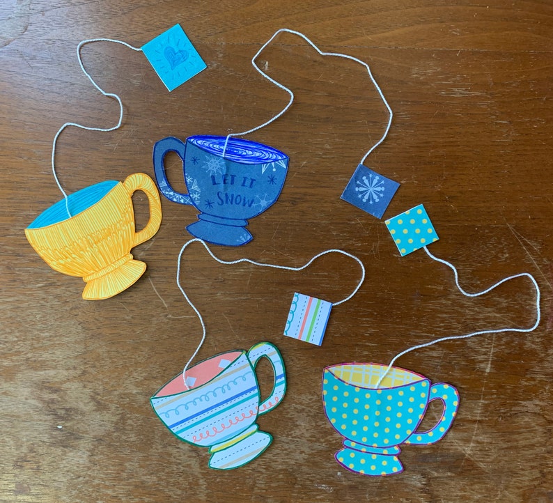 Paper Teacup Bookmarks - Etsy