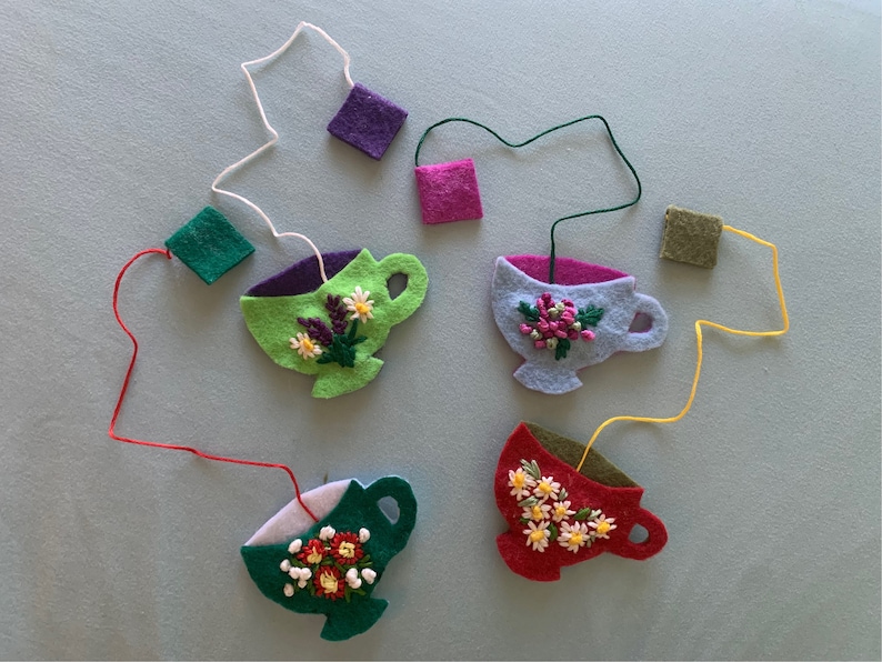 Custom Felt Teacup Bookmarks; the Perfect Gift for the Book Lovers and ...