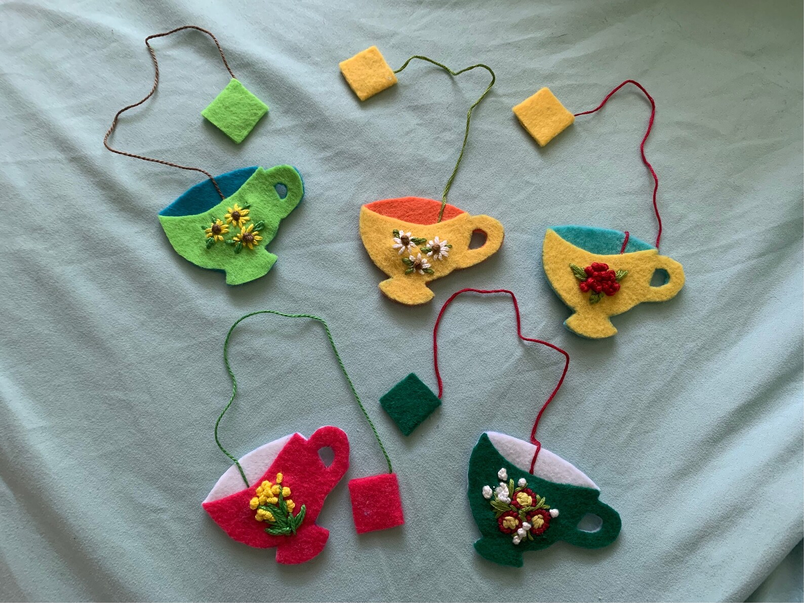 Custom Felt Teacup Bookmarks; the Perfect Gift for the Book Lovers and ...