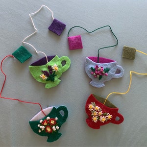 Felt Teacup Bookmarks the Perfect Gift for the Book Lovers and Readers ...