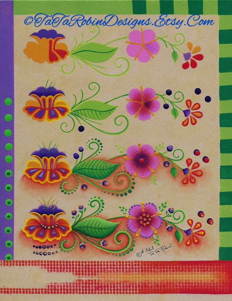 PACKET- Let's Have a Picnic-instructional Decorative Tole Painting ...
