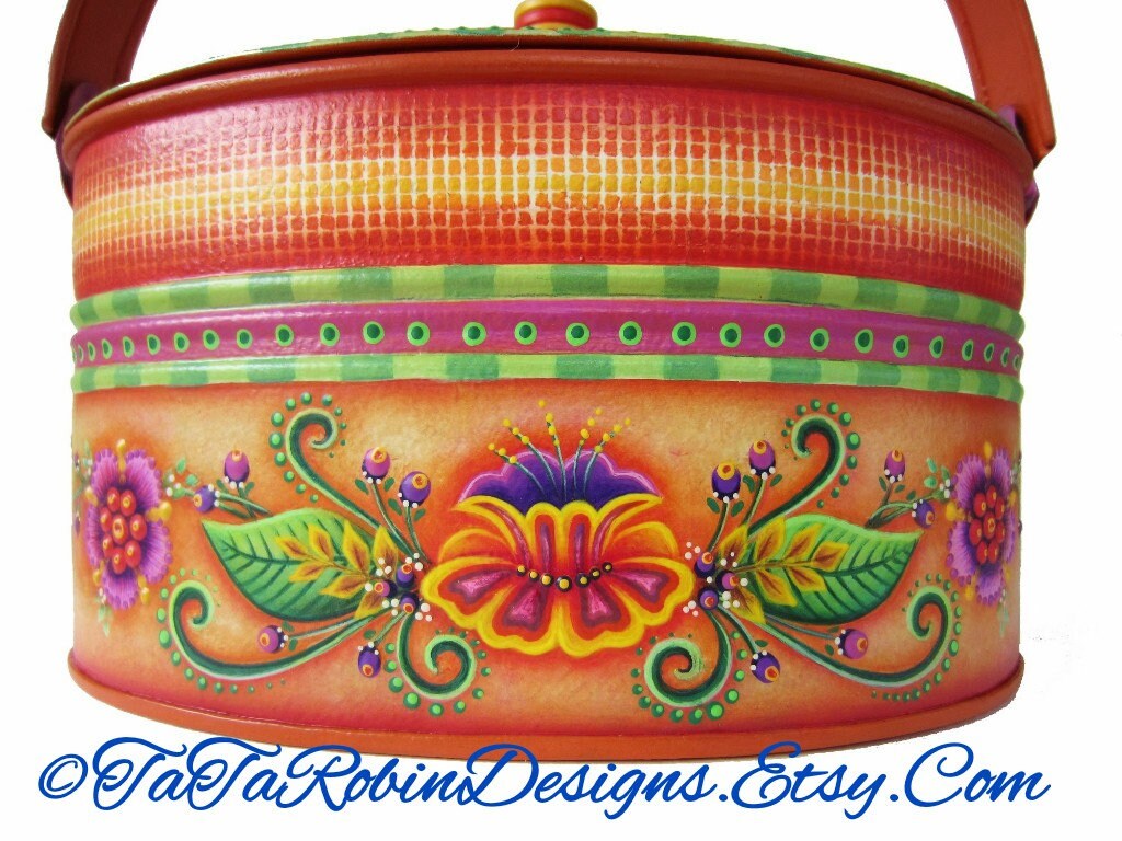 PACKET- Let's Have a Picnic-instructional Decorative Tole Painting ...