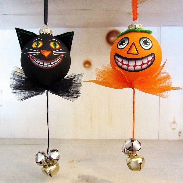 Tole Painted Black Cat - Etsy