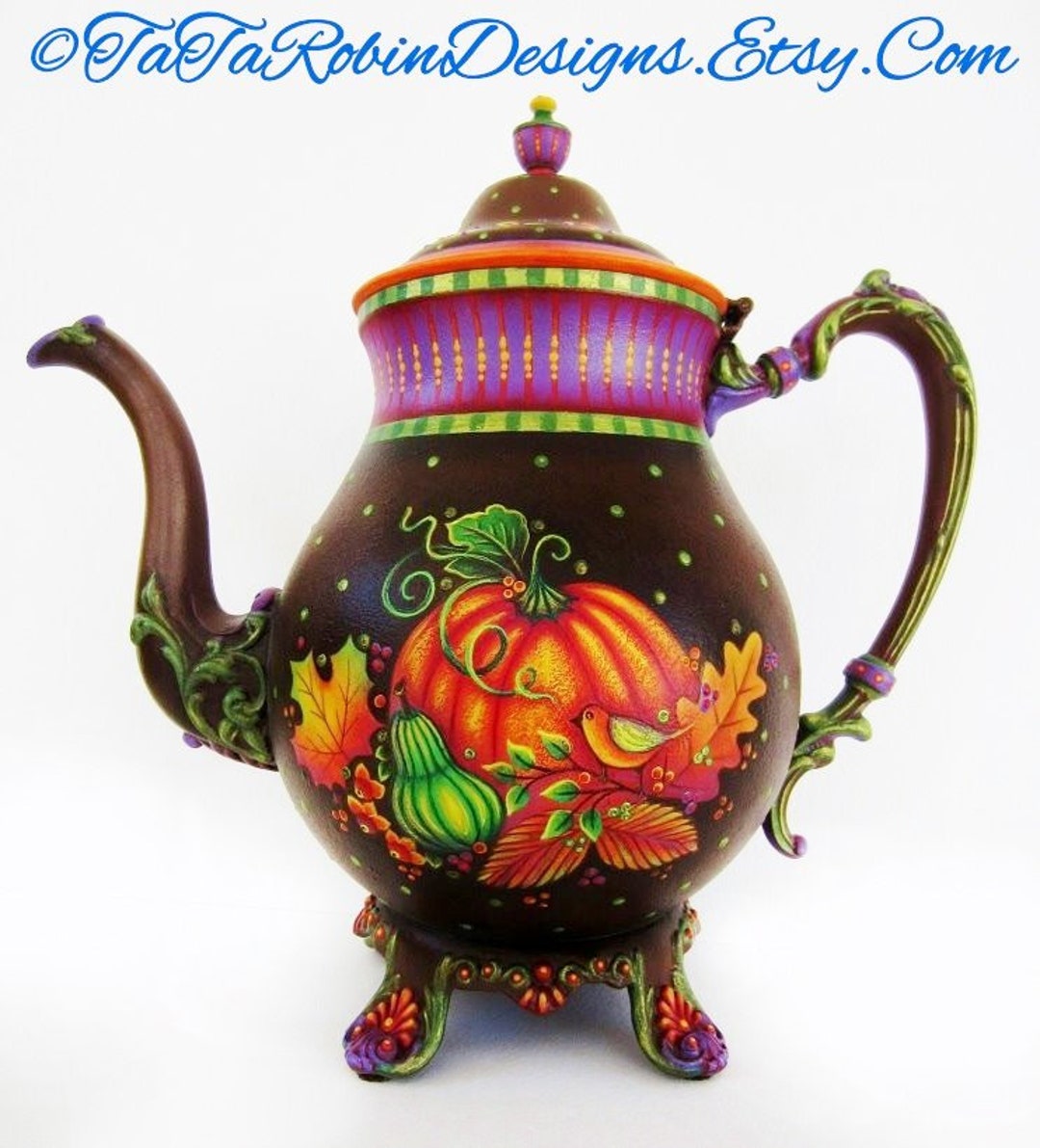 Decorative Tole Painting Pattern Packet- Autumn Tea W Friends Metal ...