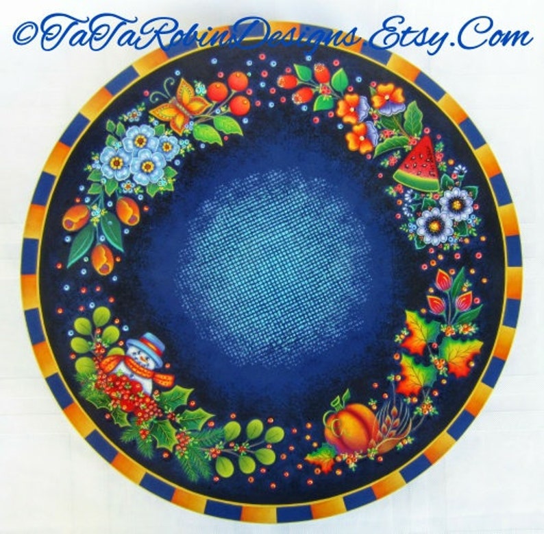 Packet-four Seasons-lazy Susan-instructional Decorative Tole Painting ...