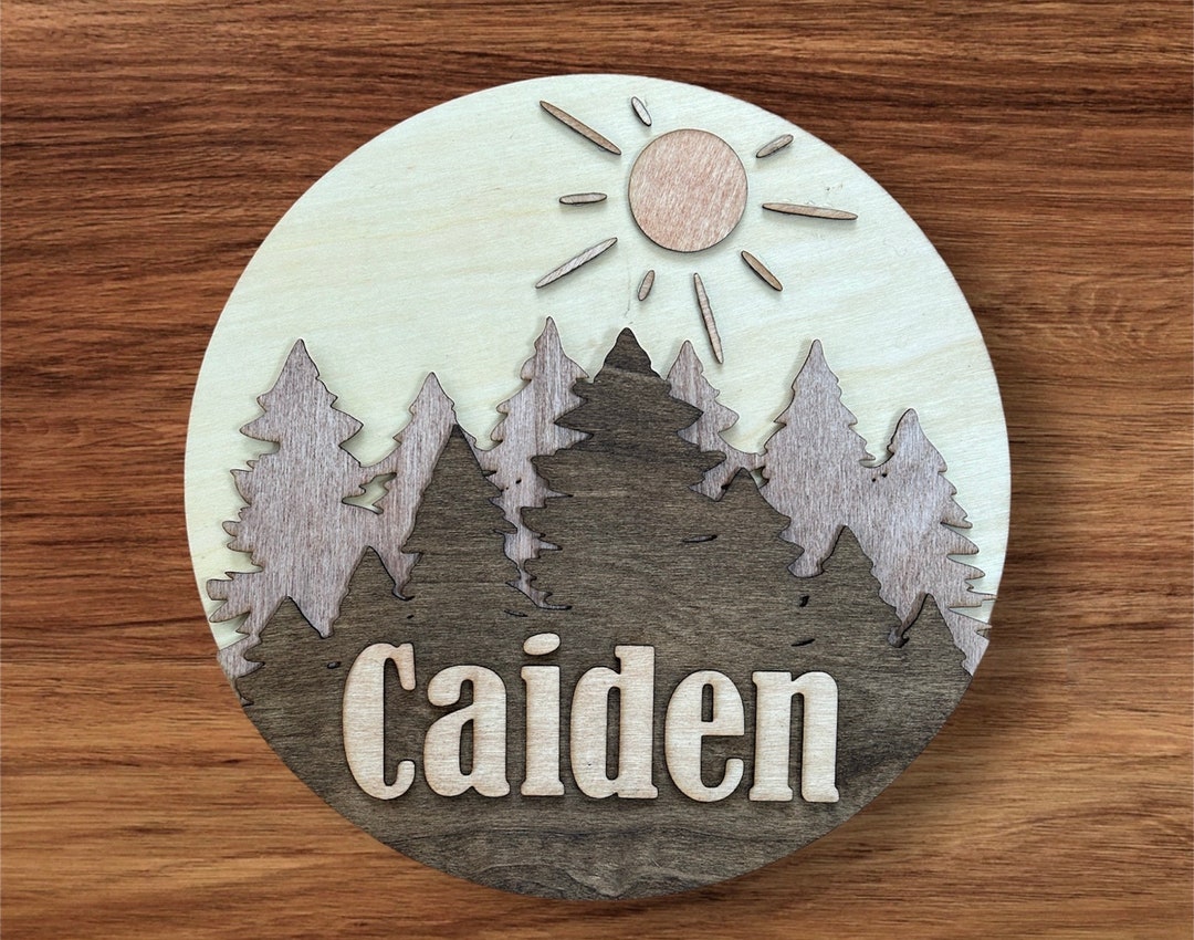 Personalized Layered Forest Sign - Etsy