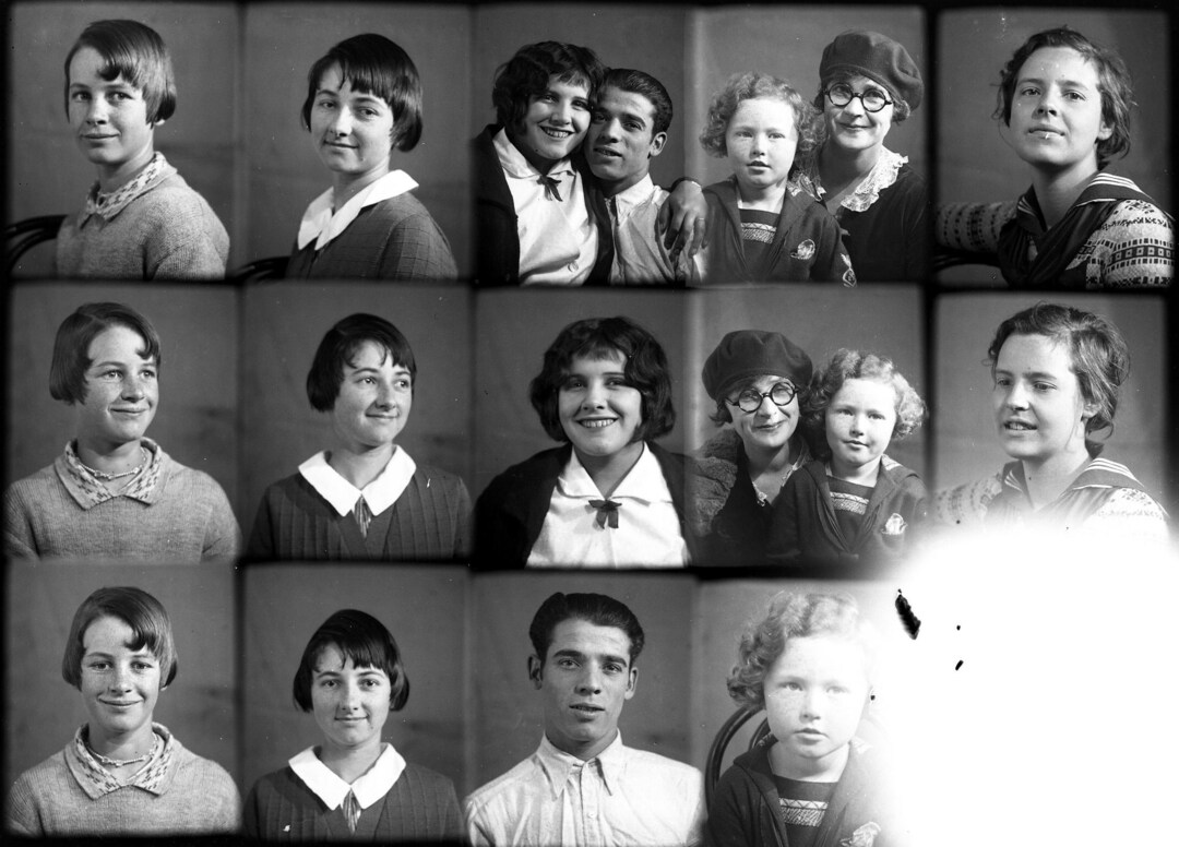 Antique Photo, One 5x7 Inch B&W Glass Photo Negative, Portrait ...