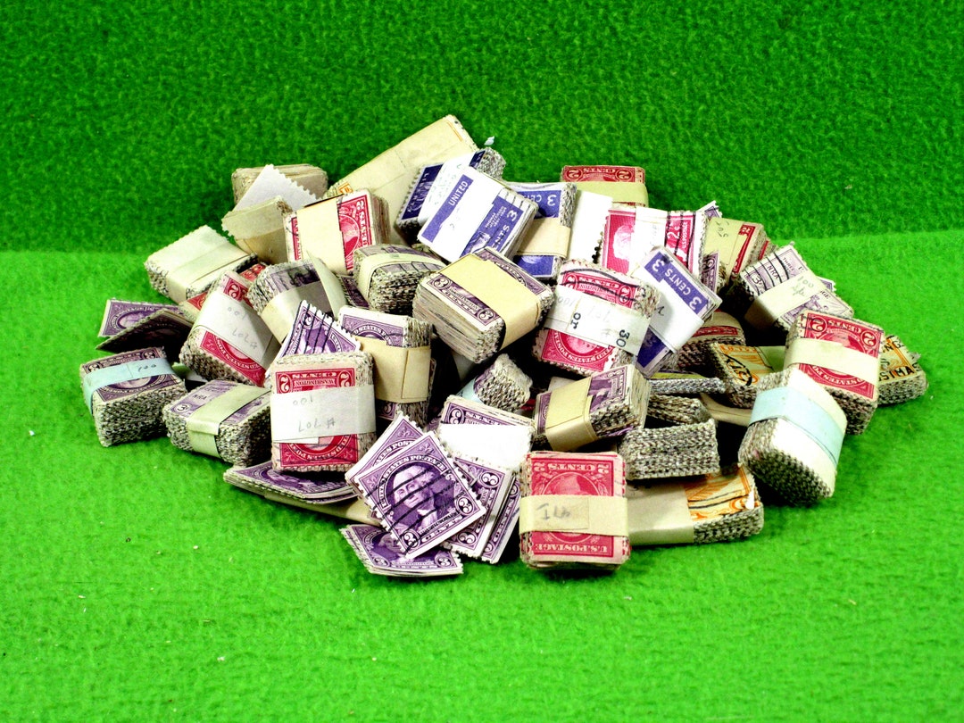 Vintage US Used Postage Stamps, Large Lot of Over 5,000 Stamps, Time ...