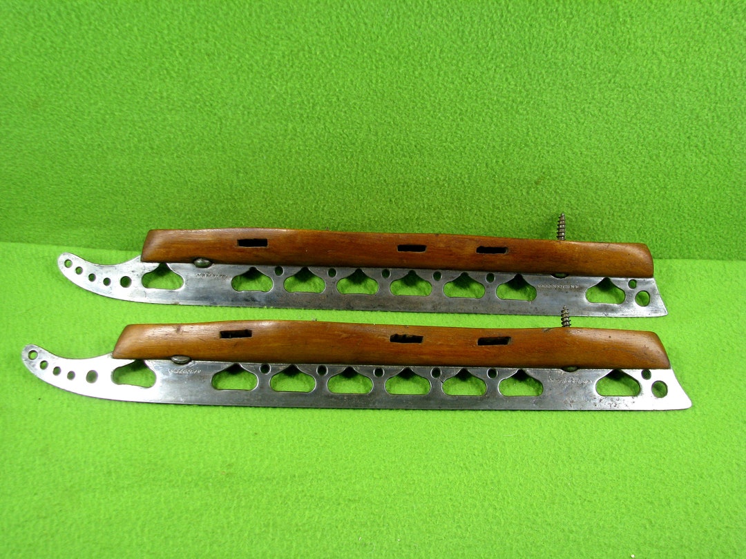 Antique Whelpley Long Reach Racing Ice Skates, Whelpley Skate Factory ...