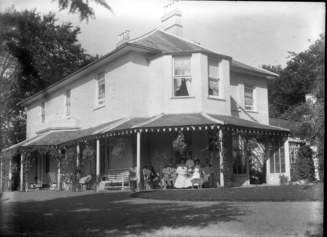 Three Antique 3 1/4 X 4 1/4 Inch B&W Photo Glass Negatives, Large House ...