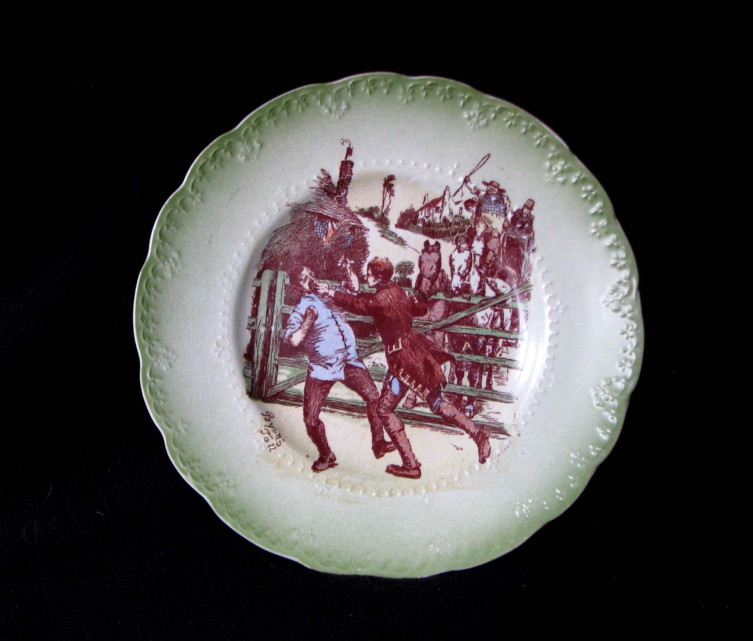 Antique Ridgeway China Six Coaching Day Series Plates | Etsy