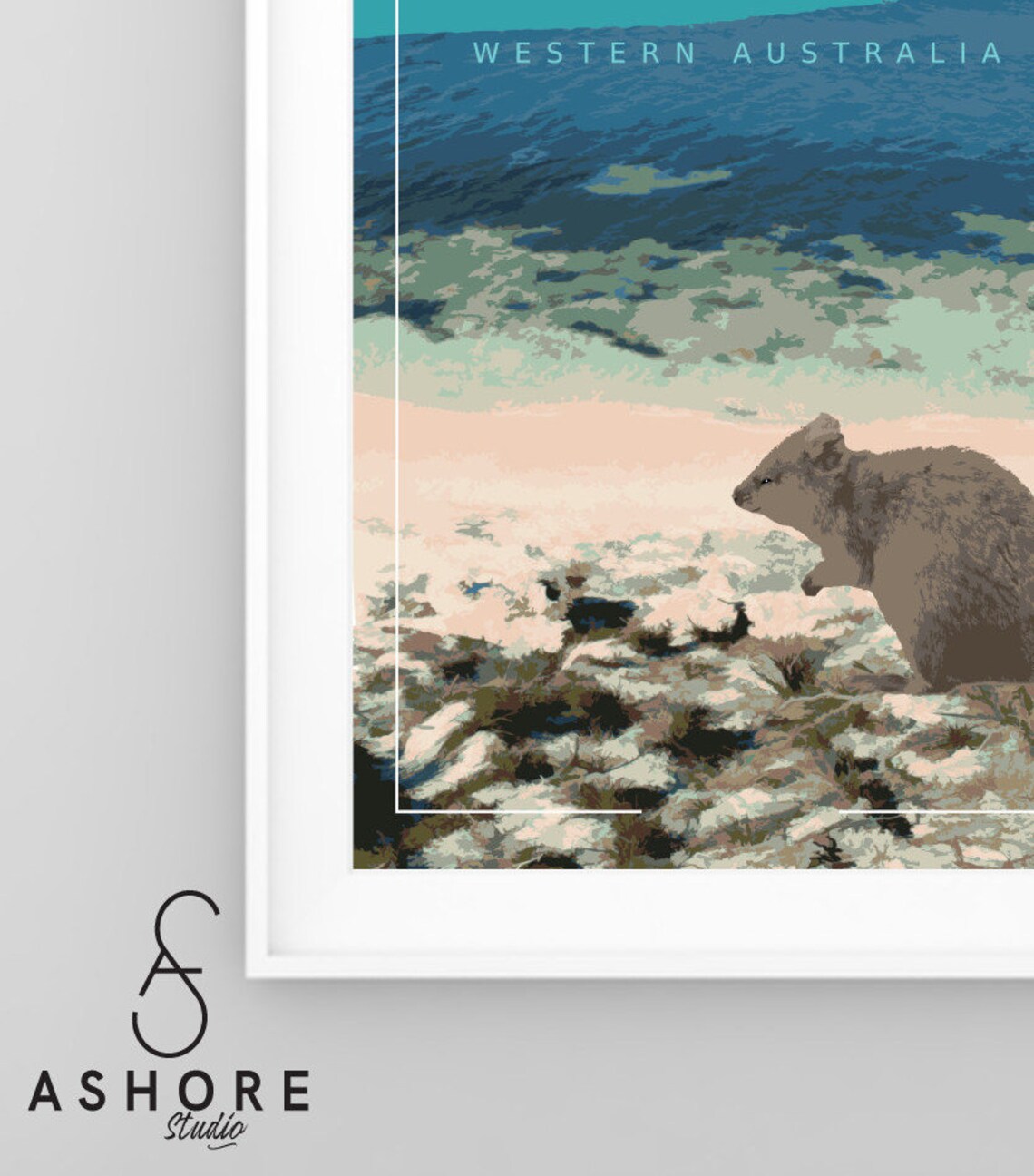 Rottnest Island, Perth, Western Australia, WA, Vintage Travel Poster ...