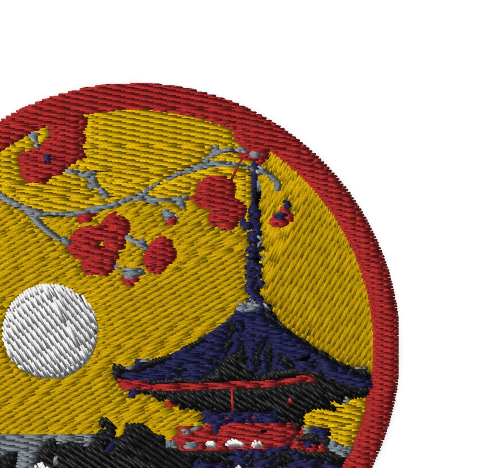 JAPAN Kyoto Vintage Embroidered Travel Patch 3 Inch Iron or | Etsy