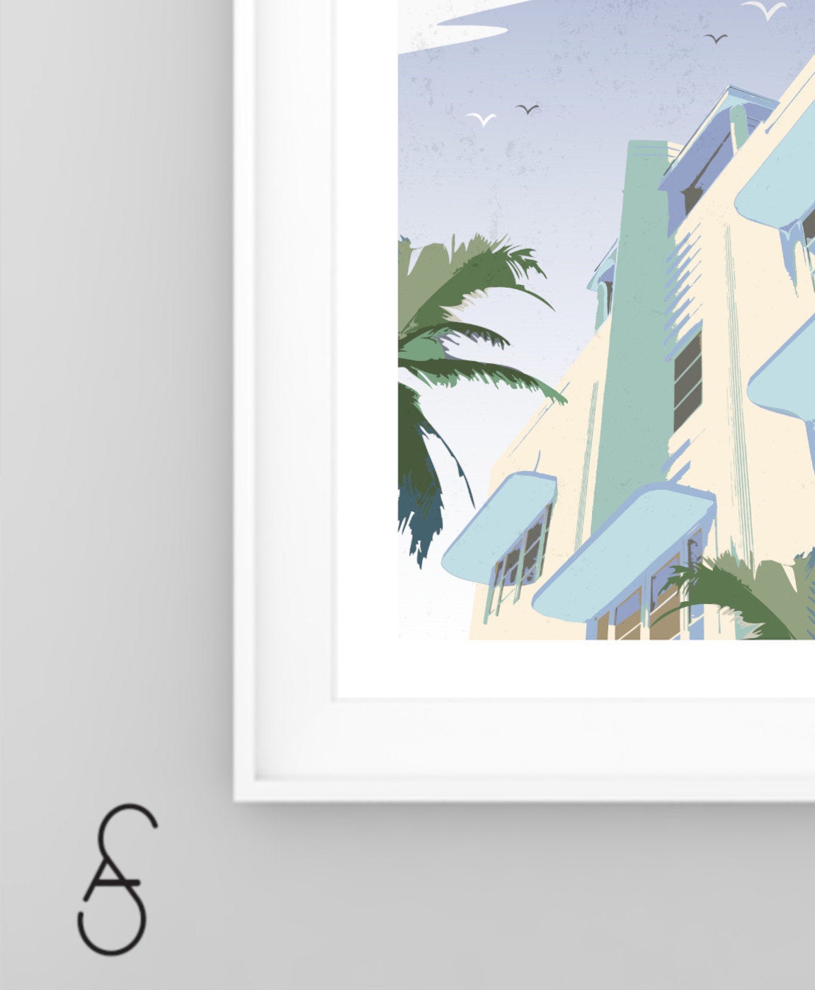 MIAMI, USA Vintage Travel Poster, Diy Printable Pdf Jpeg Download ...