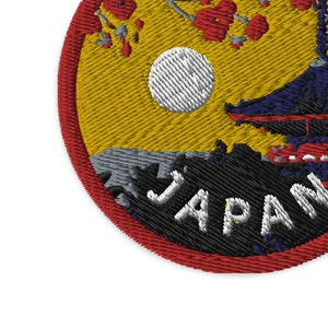JAPAN, Kyoto Vintage Embroidered Travel Patch, 3 Inch, Iron or Sew - Etsy