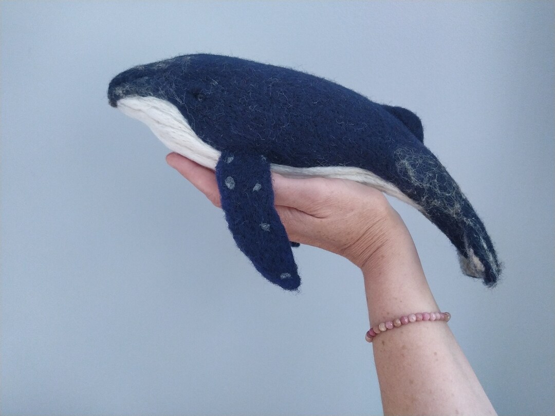 Humpback Whale Blue Whale Needle Felted Ocean Animal - Etsy