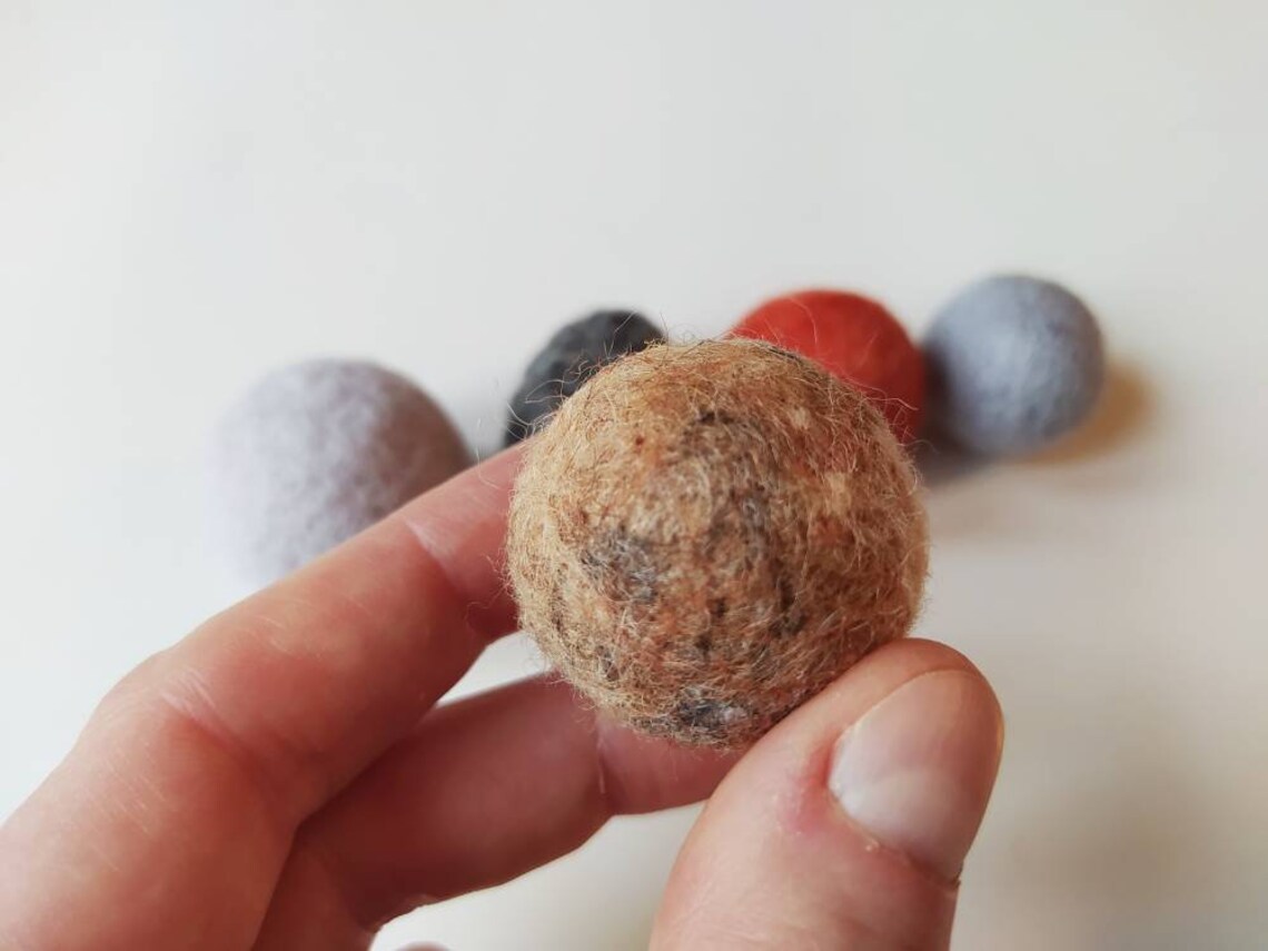 Dwarf Planets Set Needle Felted Planets Set - Etsy