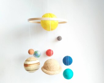 Solar System Hanging Model With Stars, Sun and Planets Mobile, Outer ...