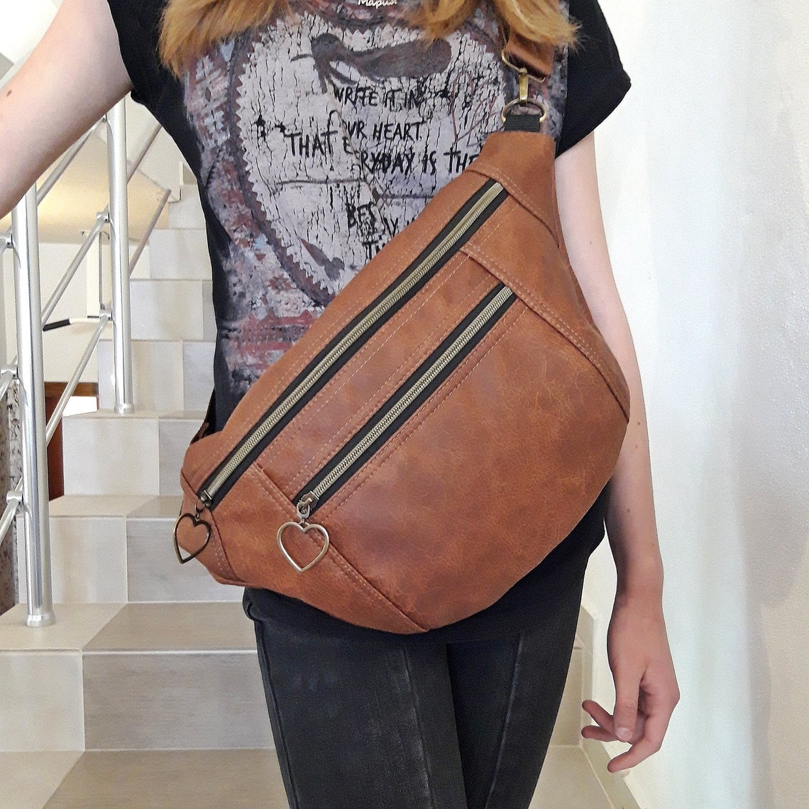 Bum Bag Sewing Pattern PDF, Moon Backpack, DIY Large Crossbody Bag ...