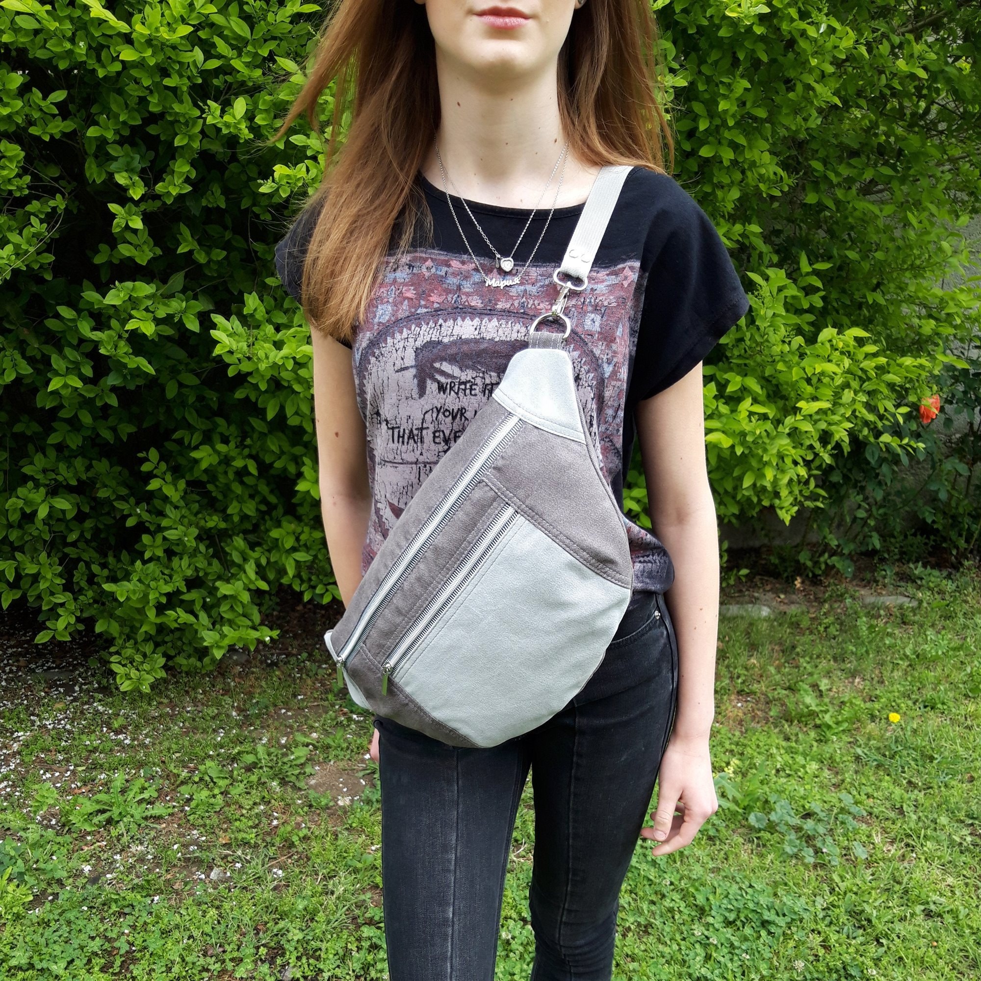 Bum Bag Sewing Pattern PDF, Moon Backpack, DIY Large Crossbody Bag ...
